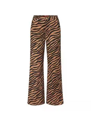 SIMONMILLER Rumie Tiger-print Jeans