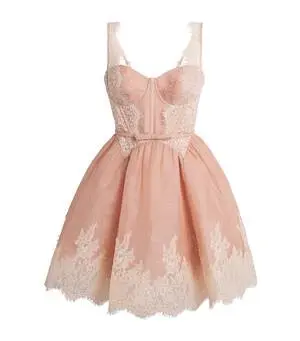 Zimmermann Linen-silk Valiant Mini Dress - Pink