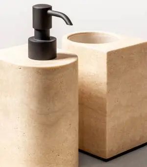 GIOBAGNARA Marble-effect Nobble Marble Soap Dispenser