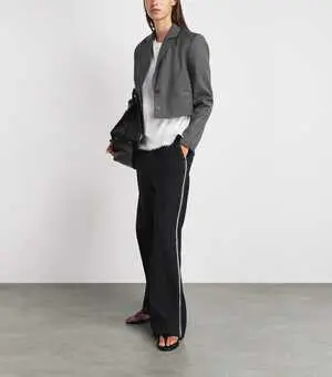 Claudie Pierlot Wool Cropped Blazer