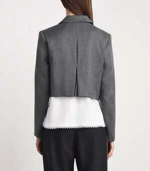 Claudie Pierlot Wool Cropped Blazer