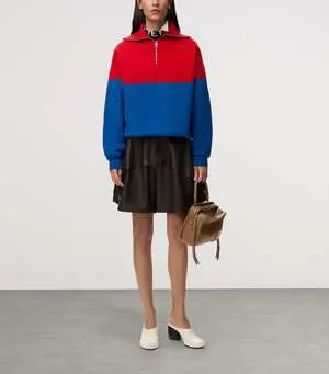 Loewe Cotton-blend Quarter-zip Sweatshirt