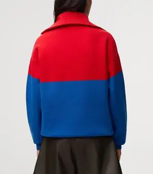Loewe Cotton-blend Quarter-zip Sweatshirt
