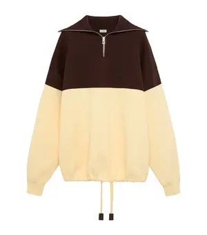 Loewe Cotton-blend Quarter-zip Sweatshirt