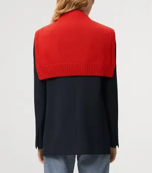 Loewe Wool Knitted-overlay Blazer