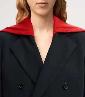 Loewe Wool Knitted-overlay Blazer