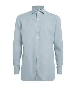 100HANDS Cotton Flannel Shirt - Blue