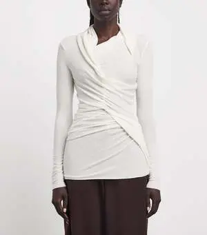 Source Unknown Asymmetric-drape Folgore Top