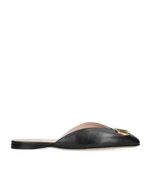 Valentino Garavani Leather Vlogo Signature Mules