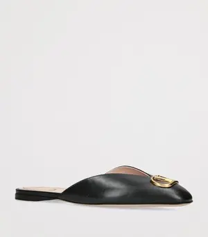 Valentino Garavani Leather Vlogo Signature Mules