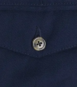 Eleventy Cotton-cashmere Pleated Straight Trousers