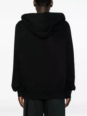 Rick Owens Cotton Drawstring Hoodie - Black