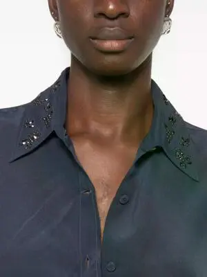 TRAME AUREE Crystal-embellished Long-sleeve Shirt