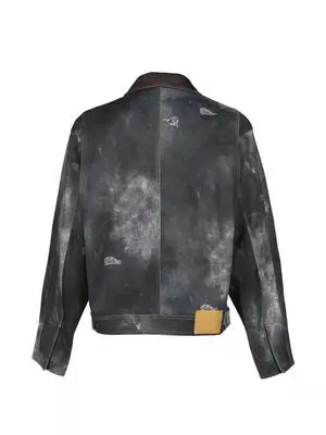 We11Done Distressed Faded-effect Jacket