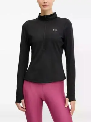 Under Armour Motion Logo-print Zip-up Sweatshirt - Black