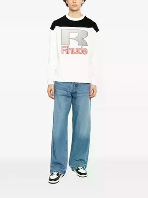 Rhude Logo-print Panelled T-shirt
