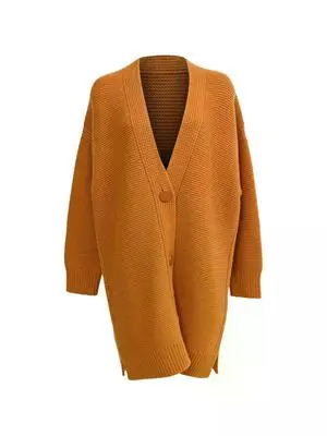 Hermès Knitted Buttoned Cardigan - Orange