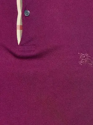 Burberry Embroidered Logo Polo Shirt