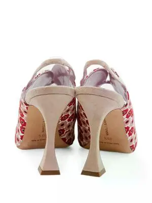 Manolo Blahnik Floral-print Slingback Sandals