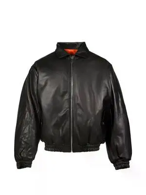 AWGE Reversible Leather Bomber Jacket