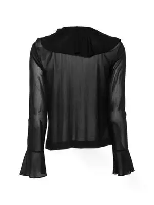 Gucci Ruffled Sheer Blouse