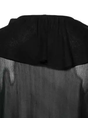 Gucci Ruffled Sheer Blouse