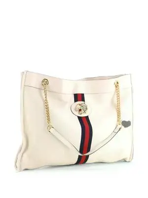 Gucci Rajah Chain Leather Large Tote Bag