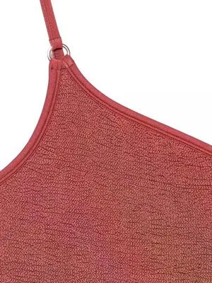 Hunza G One-shoulder Seersucker Swimsuit