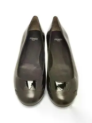Fendi Zig-zag Cap Toe Ballet Flats