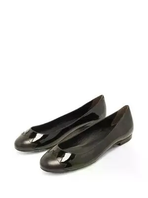 Fendi Zig-zag Cap Toe Ballet Flats