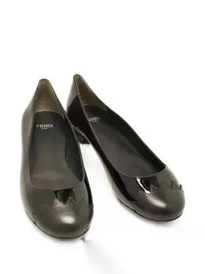 Fendi Zig-zag Cap Toe Ballet Flats