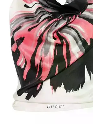 Gucci 2000s Floral-print Halterneck Top