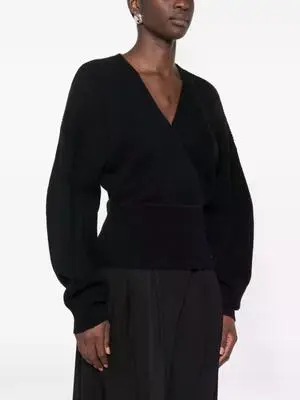 Sportmax Ribbed Wrap-style Sweater