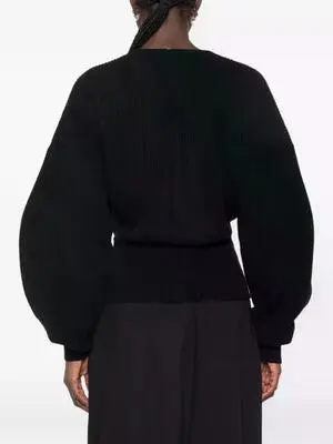 Sportmax Ribbed Wrap-style Sweater