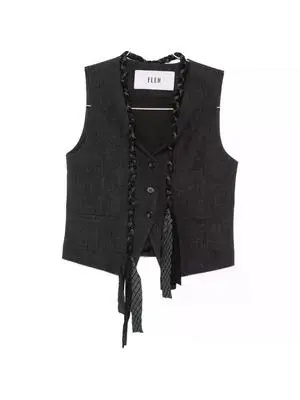 ELEH Braided-trim Sleepless Waistcoat