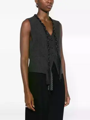 ELEH Braided-trim Sleepless Waistcoat