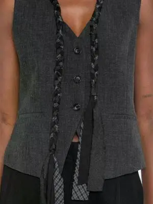 ELEH Braided-trim Sleepless Waistcoat