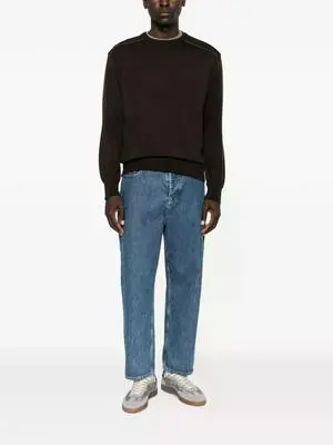 Paul & Shark Contrast-trim Crew-neck Sweater