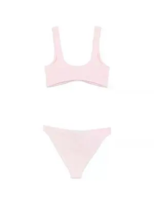 Hunza G Crinkle-effect Ring-detail Bikini