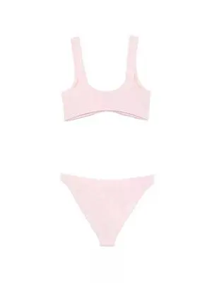 Hunza G Crinkle-effect Ring-detail Bikini