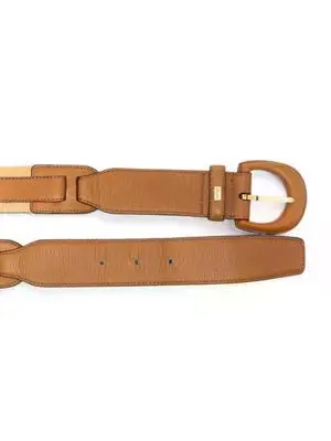 SALVATORE FERRAGAMO 1990s Panelled Buckle Belt