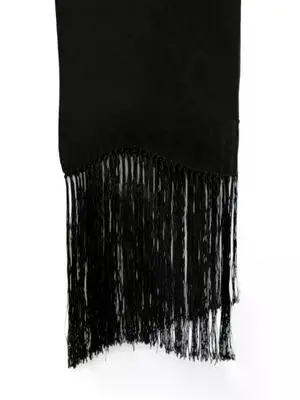Dolce & Gabbana 2000s Logo-jacquard Fringed Scarf
