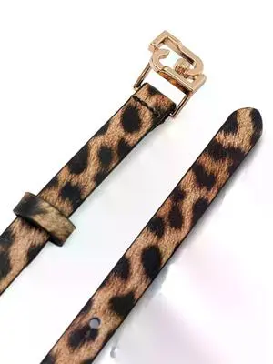 Liu Jo Animal-print Skinny Belt