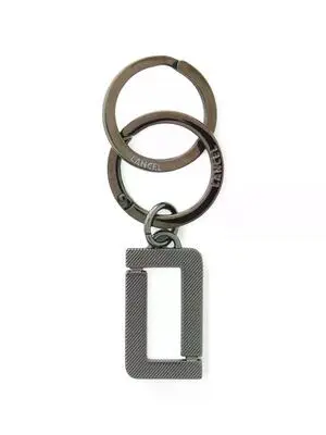 LANCEL Double L Keyring - Grey