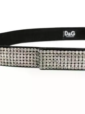 Dolce & Gabbana Crystal-embellished Belt