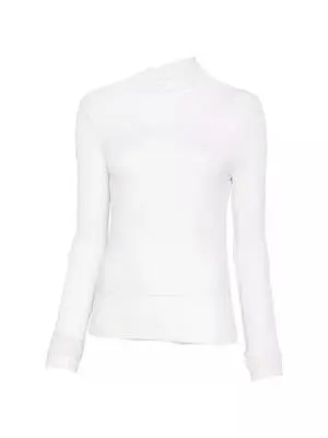 Imperial Draped Long-sleeve Top
