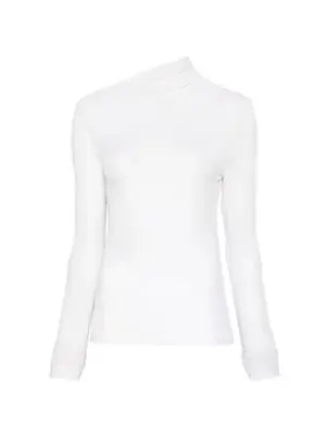 Imperial Draped Long-sleeve Top