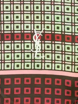 Saint Laurent 1990s Geometric-print Scarf