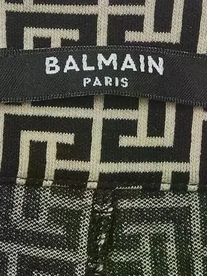 Balmain Monogram-jacquard Leggings