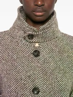 Liu Jo Herringbone Pattern Belted Coat